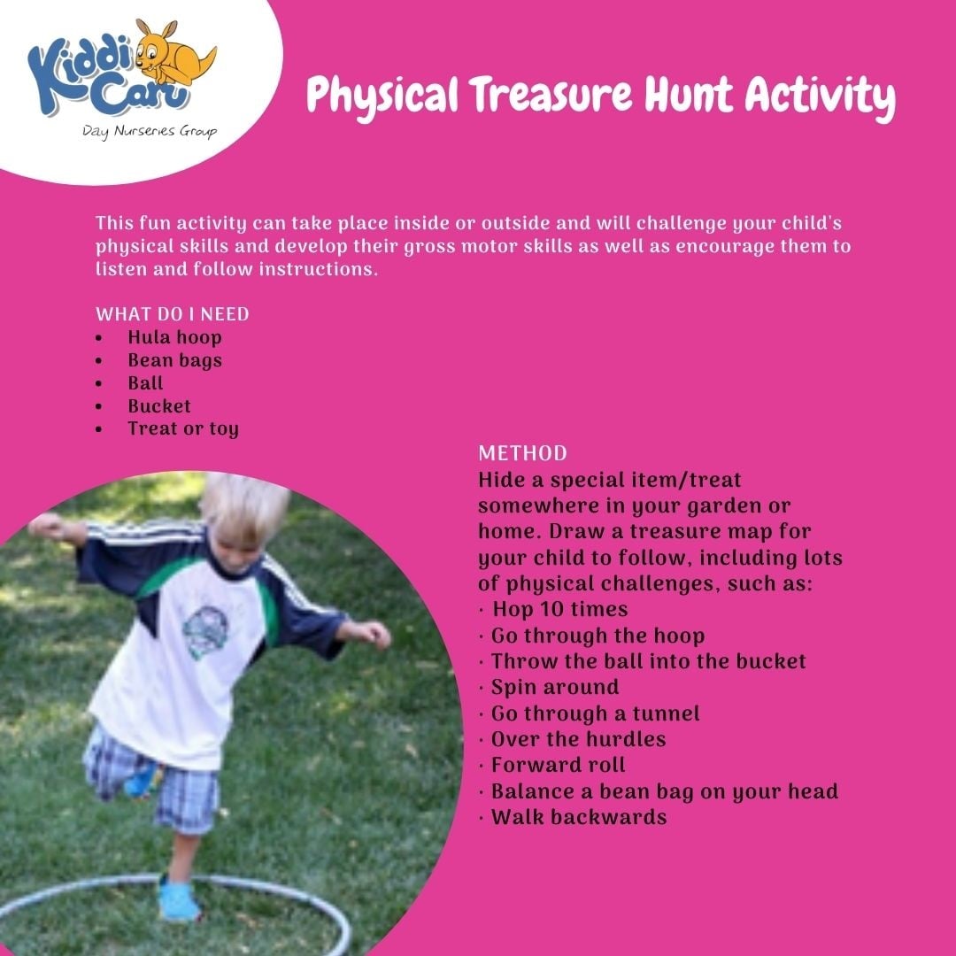 Physical Treasure Hunt Activity Card | Grandir UK